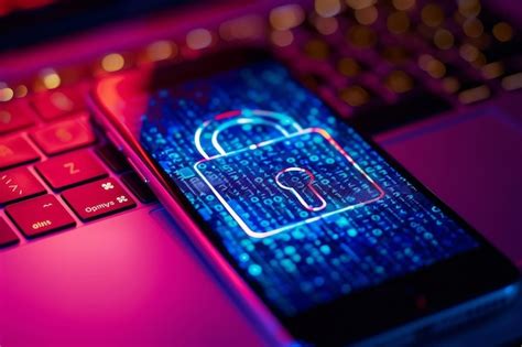 Premium Photo Mobile Cyber Security With Password Lock For Data