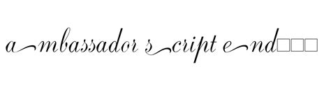 Ambassador Script Font Webfont And Desktop Myfonts