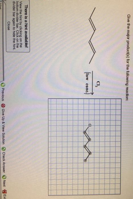 Solved Give The Major Product S For The Following Reaction