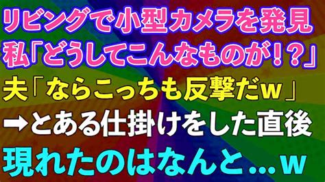 【スカッとする話】リビングで小型カメラを発見。私「どうしてこんなものが！？」夫「ならこっちも反撃だw」とある仕掛 Youtube