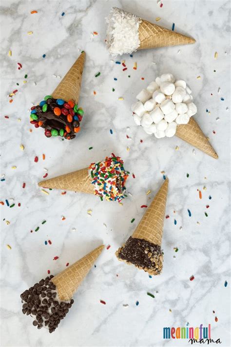 Diy Chocolate Dipped Ice Cream Cones