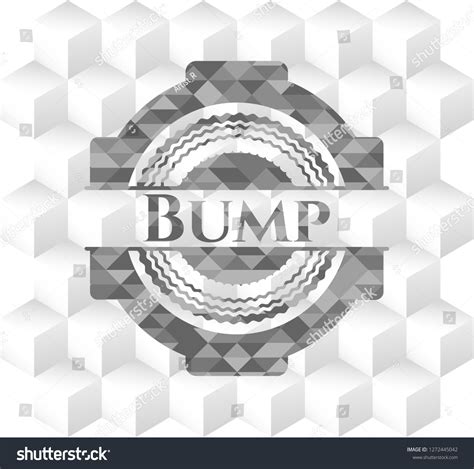 Bump Realistic Grey Emblem Cube White เวกเตอร์สต็อก ปลอดค่าลิขสิทธิ์