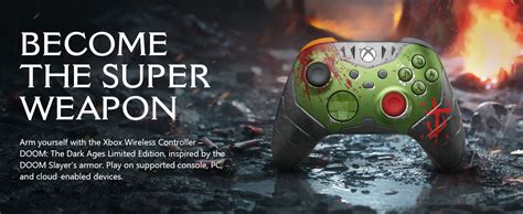 Amazon.com: Xbox Wireless Controller – DOOM: The Dark Ages Limited ...