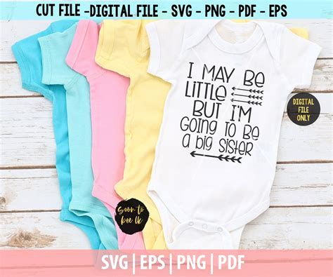 Hermana Mayor Svg Puedo Ser Pequeña Svg Para Cricut Silhouette Cameo
