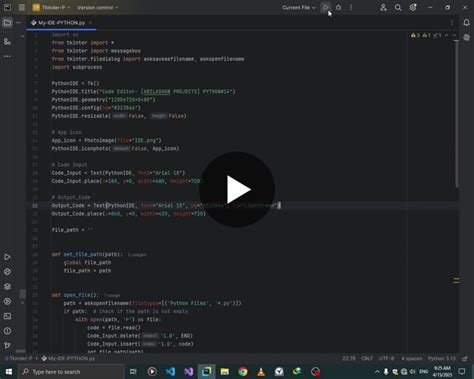 Python Tkinter Codeeditor Ide Appdevelopment Softwareengineering Abilashan Yogarasa
