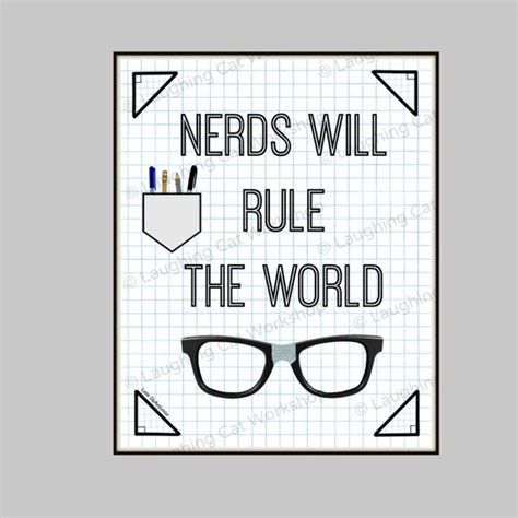 Funny Geek Art Funny Nerds Wall Art Funny Office Wall Art