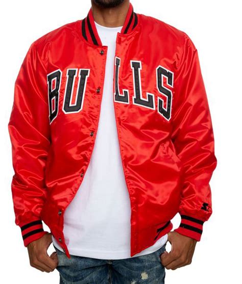 Bulls Starter Jacket Chicago Bulls Red Satin Jacket Jackets Creator