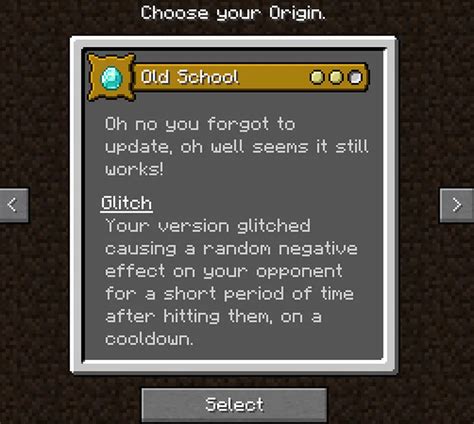 Origin Minecraft Data Pack