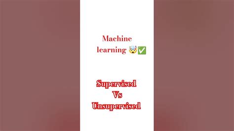 Supervised Vs Unsupervised Learning Key Differences Explained Youtube