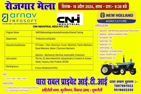 New Holland Campus Placement 2024 Iti Campus Placement 2024 Diploma