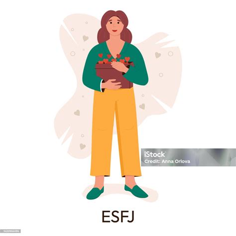 Mbti 사람 유형 개념 소시오닉 Mbti 성격 테스트 플랫 벡터 일러스트 레이 션 개념에 대한 스톡 벡터 아트 및 기타 이미지