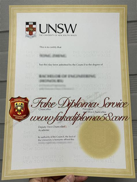 Buy University Of New South Wales Degree Order UNSW Diploma