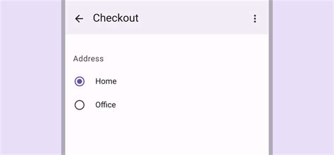 Radio Button Material Design