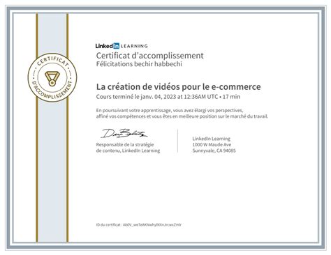 Bechir Habbechi Sur Linkedin Certificate Of Completion