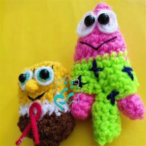 خرید و قیمت سرمدادی طرح پاتریک و باب اسفنجی کارتونی بسیار زیبا بافتنی ترب