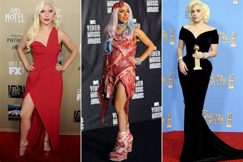 Lady Gaga Outrageous Meat Outfits