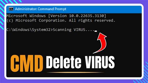 Scan And Delete Virus Using Cmd In Windows 1110 Youtube