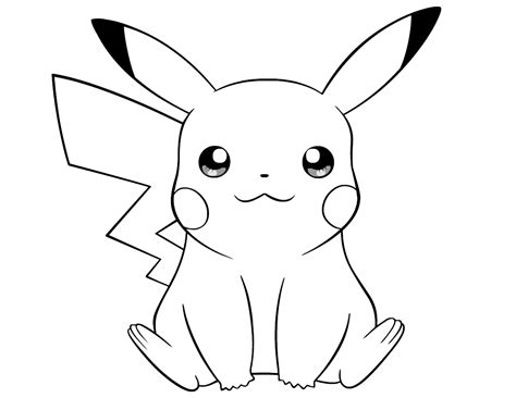 Pikachu Para Colorear Facil Quisimos Traerte Una Serie De Im Genes De