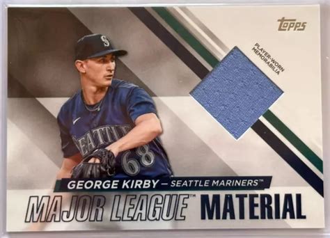 2024 George Kirby Topps Series 1 Major League Material Jersey Mlm Gk
