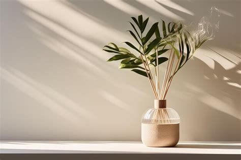 Premium Ai Image A Clear Container Of Fragrance Diffuser Placed