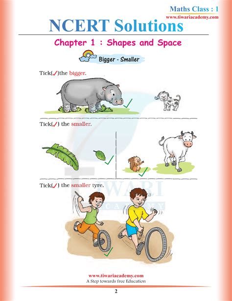 Ncert Solutions For Class 1 Maths Chapter 1 Shapes An Space