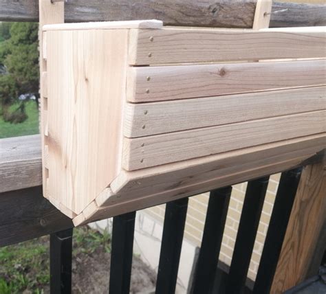 Handmade Western Red Cedar Wall Or Railing Planter Box Etsy