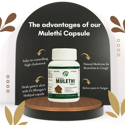 Mulethi Capsule 60 Capsules Pack Of 3 Bhargav Ayurveda