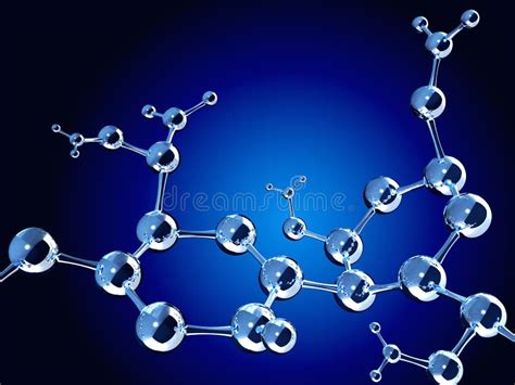 Abstract Molecular Structure Stock Illustration Illustration Of Mesh