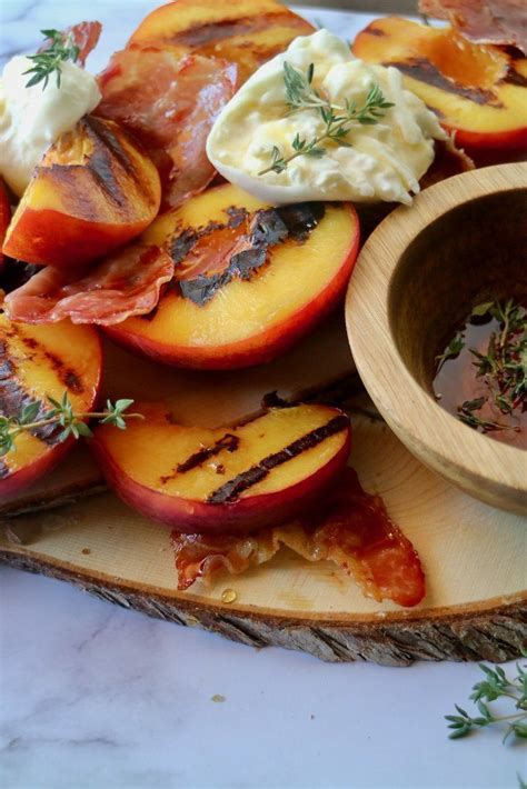 Grilled Peach And Burrata Salad With Crispy Prosciutto Burrata Salad