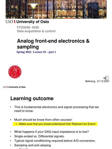 L3 Part1 Analog Front End Sampling V22 Pdf Analog To Digital