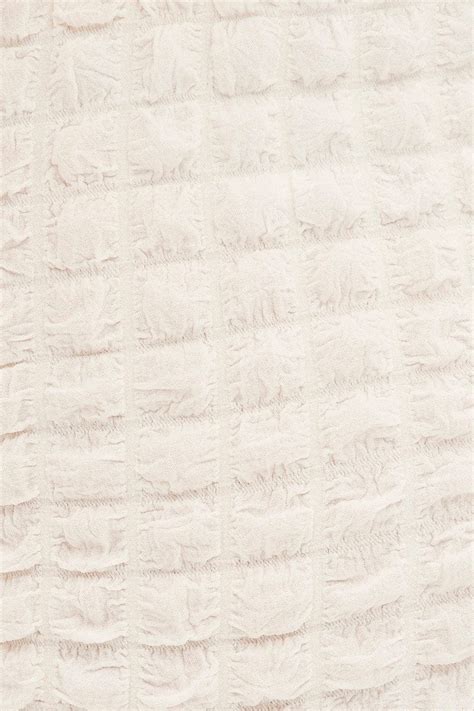 White Textured Mini Skirt Ally Fashion