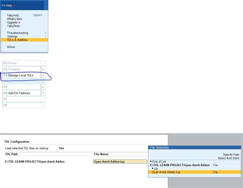 How To Load Tdl In Tally Prime Gyanamrit Tally Tdl Store