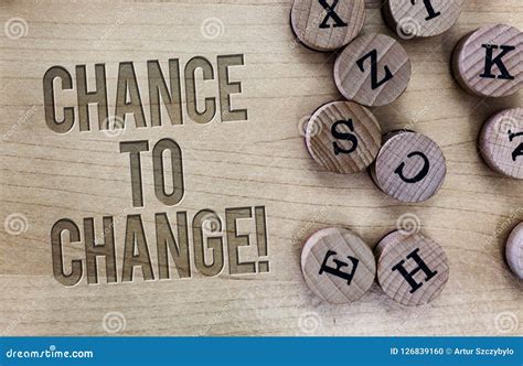 Conceptual Hand Writing Showing Chance To Change Business Photo