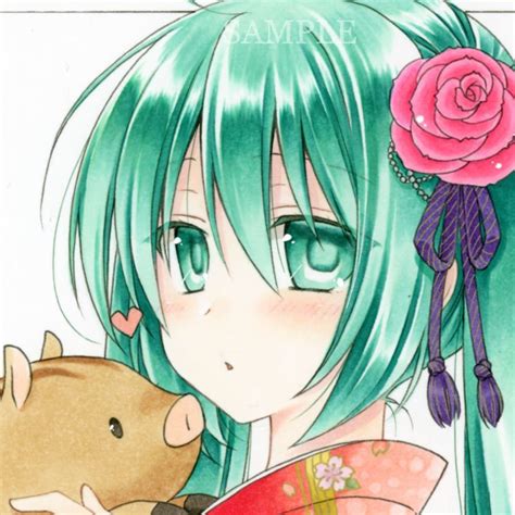 【新品】同人手描きイラスト【vocaloid＊初音ミク＊謹賀新年】a5の落札情報詳細 ヤフオク落札価格検索 オークフリー