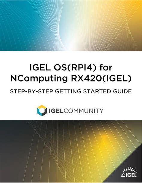 New Igel Osrpi4 For Ncomputing Rx420igel Step By Step Getting