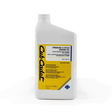 Cub Cadet Cc 10 W 30 1 Qt Bo 490 000 C044 P And P Small Engines
