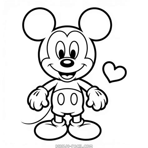 Dibujos Fáciles De Mickey Mouse Dibujo Facil