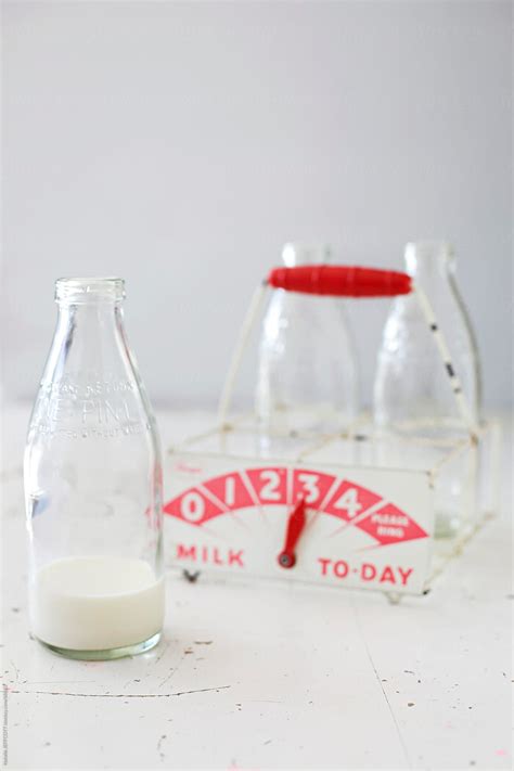 Milk Bottle By Stocksy Contributor Natalie Jeffcott Stocksy