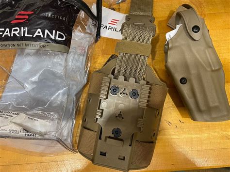 Safariland Beretta M9a4 Level 3 6305 Als Sls Tactical Holster Drop Leg Tan Qls Ebay