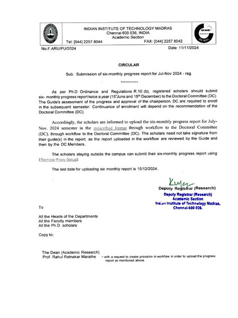 Phd Progress Report Jul Nov 2024 Pdf