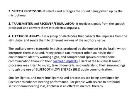 Ppt The Smallest Cochlear Implant Processor Has Huge Upgrades