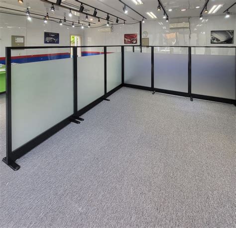 청주 강화유리 투명 불투명 하프 파티션 세차장 사무실 인테리어 칸막이 시공 네이버 블로그