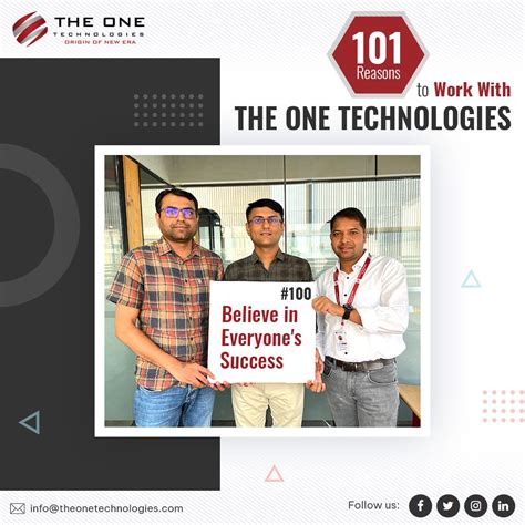 The One Technologies On Linkedin 101reasonstowork Theonetechnologies Itcompany