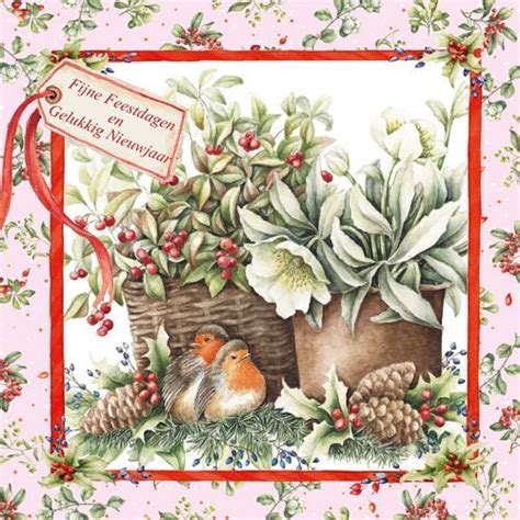 Pin Van Ans De Ruiter Op Bloemen Janneke Brinkman Salentijn Kerst Kaarten Vintage