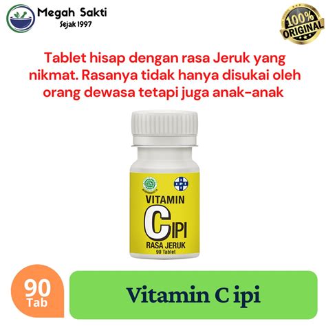 Jual Vitamin C Ipi Isi 80 Tablet Vitamin C Imun Dan Daya Tahan Tubuh Shopee Indonesia