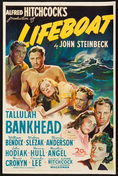 Lifeboat 1944 Original Vintage Us One Sheet Film Poster Picture