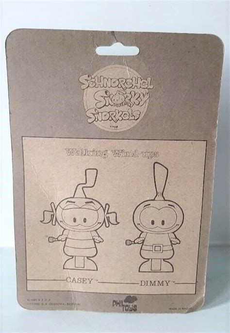 Vintage Plastic Toy Windup Toy Phil Toys Brand Snorky Dimmy Nip Ebay