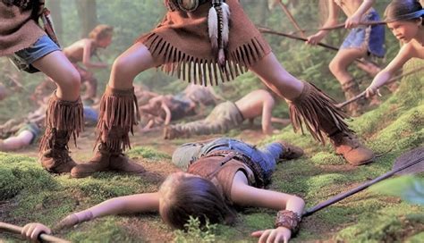 Defeated Girl Plays Dead Between Those Fighting On By Saioadevi On