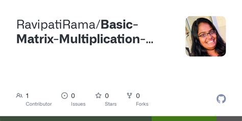 GitHub RavipatiRama Basic Matrix Multiplication CUDA