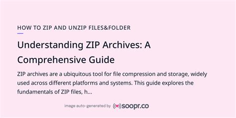 Understanding Zip Archives A Comprehensive Guide How2zip